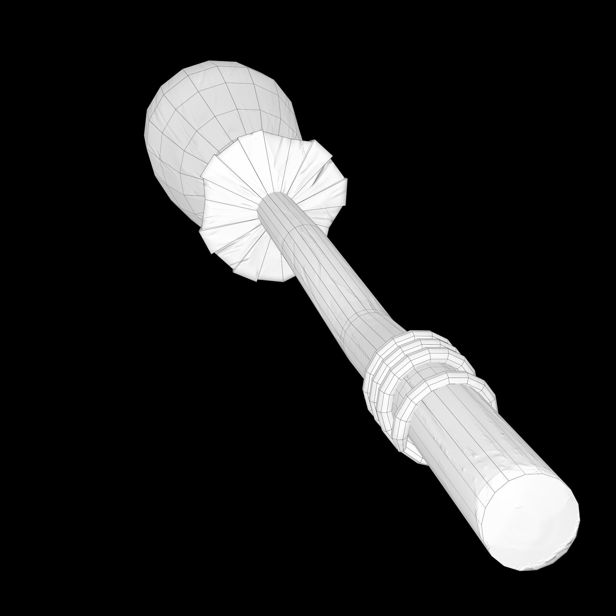 A low-poly 3D model of a stylized broom free VR / AR / low-poly 3D ...