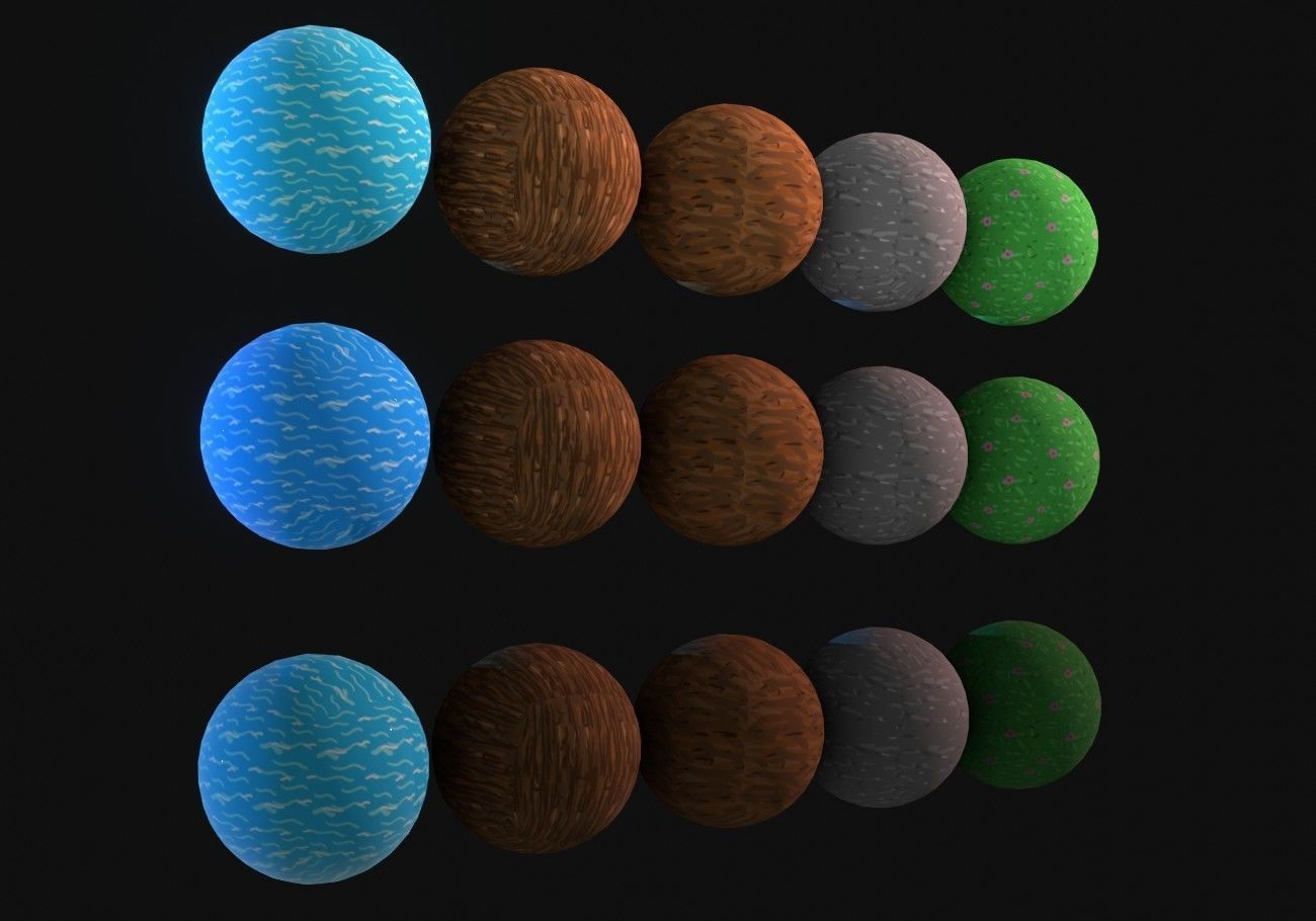 Texture 15 nature lanscape textures for games VR / AR / low-poly | CGTrader