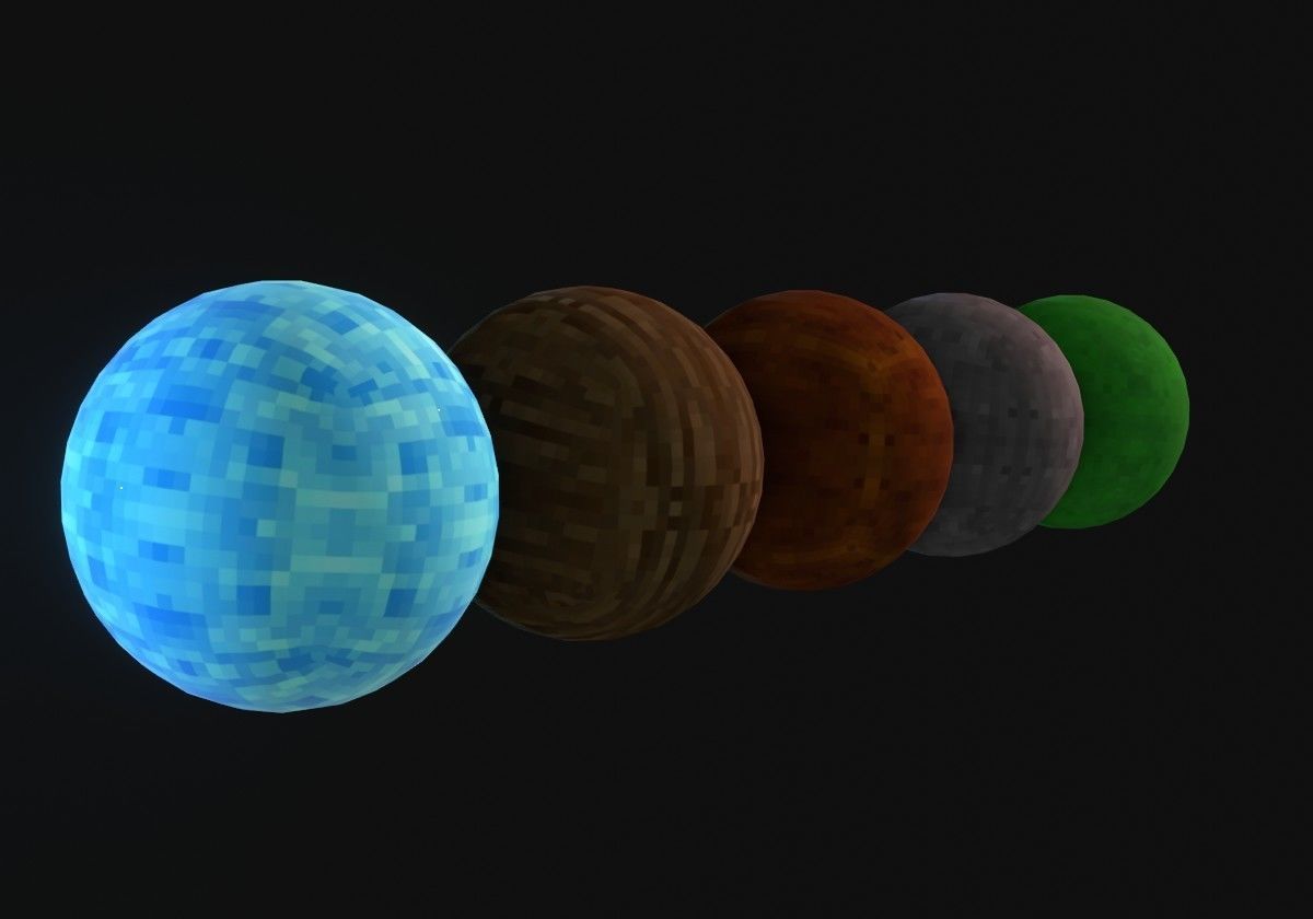 Texture 15 nature pixels textures for games pack VR / AR / low-poly ...