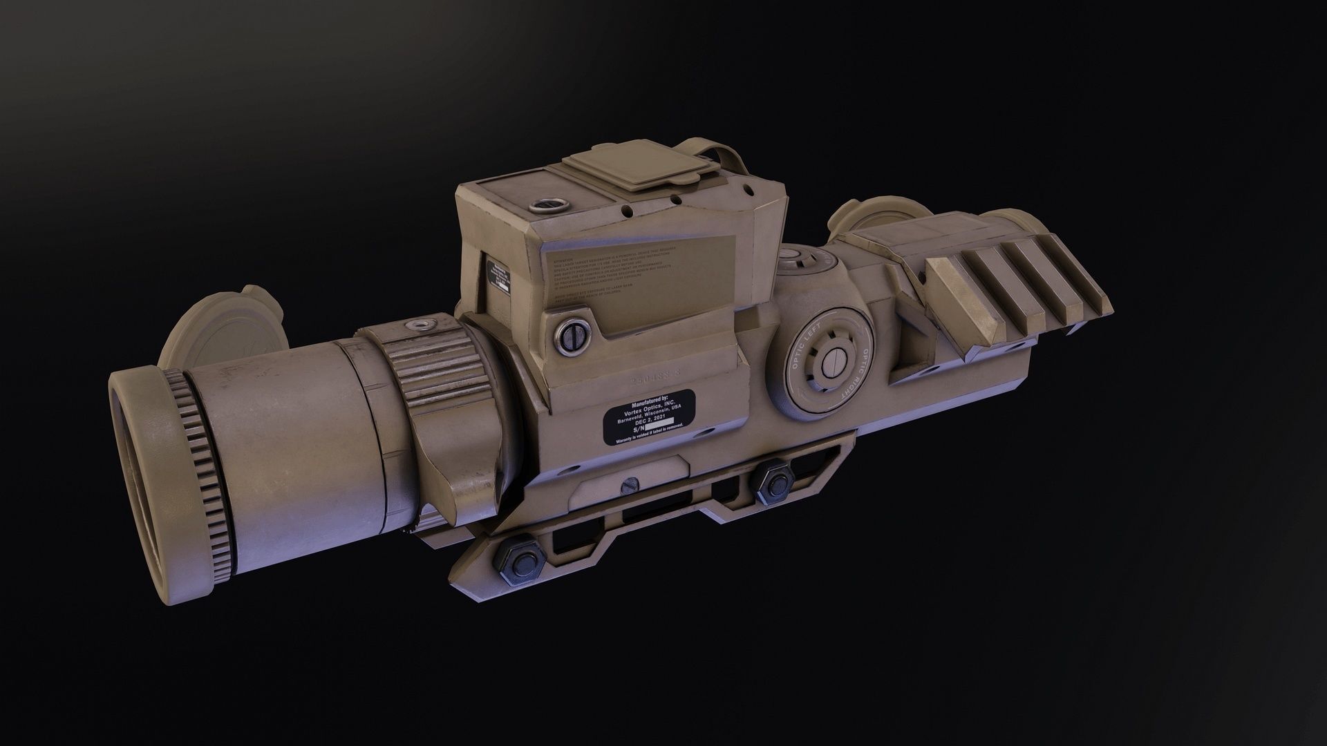 3D model Vortex XM157 NGSW FC Optic VR / AR / low-poly | CGTrader