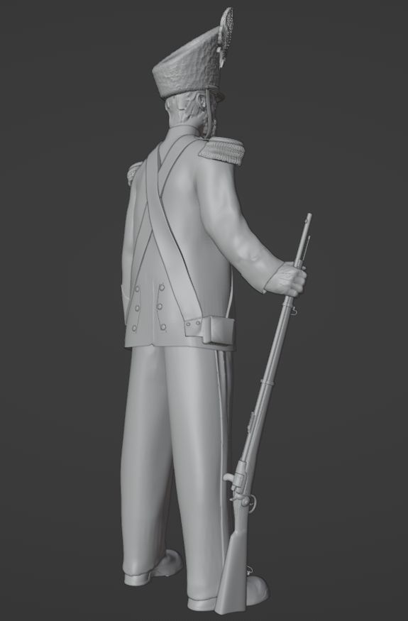 Purger soldier in uniform with rifle 3D model 3D printable | CGTrader