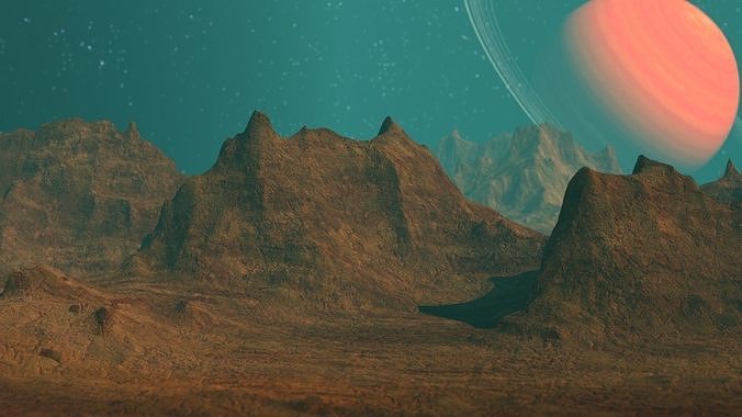 Alien terrain 3D model | CGTrader