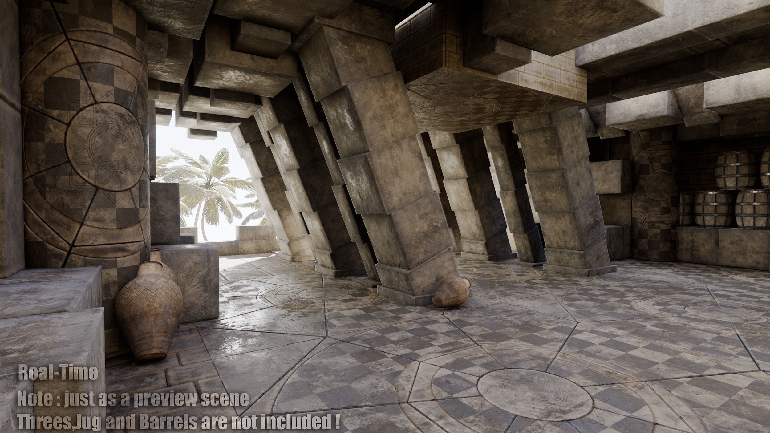 Texture Medieval wall and ground Package - PBR VR / AR / low-poly ...