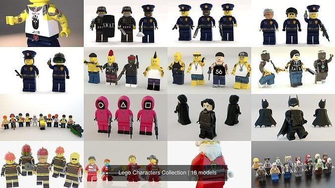 Lego Characters Collection | CGTrader