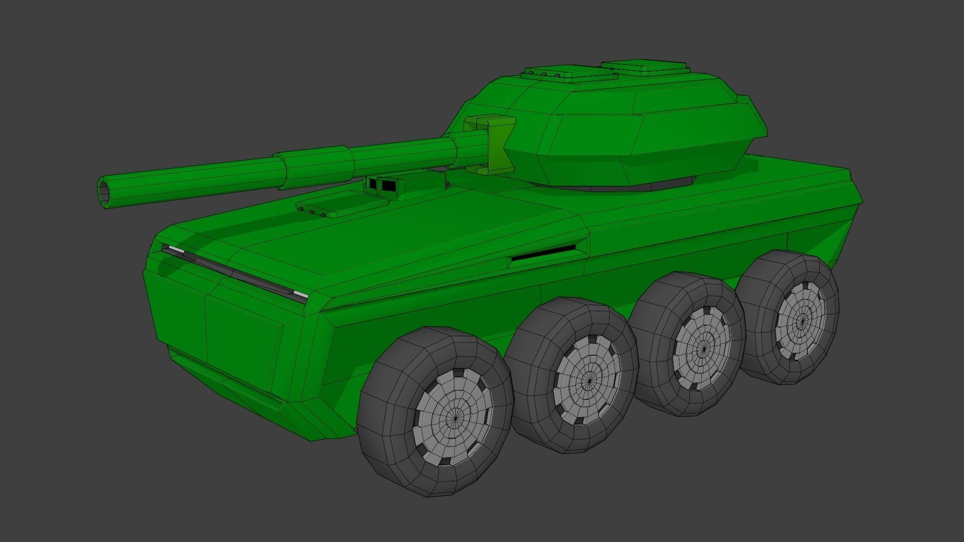 3D model Wheeled Stylized Tank VR / AR / low-poly | CGTrader