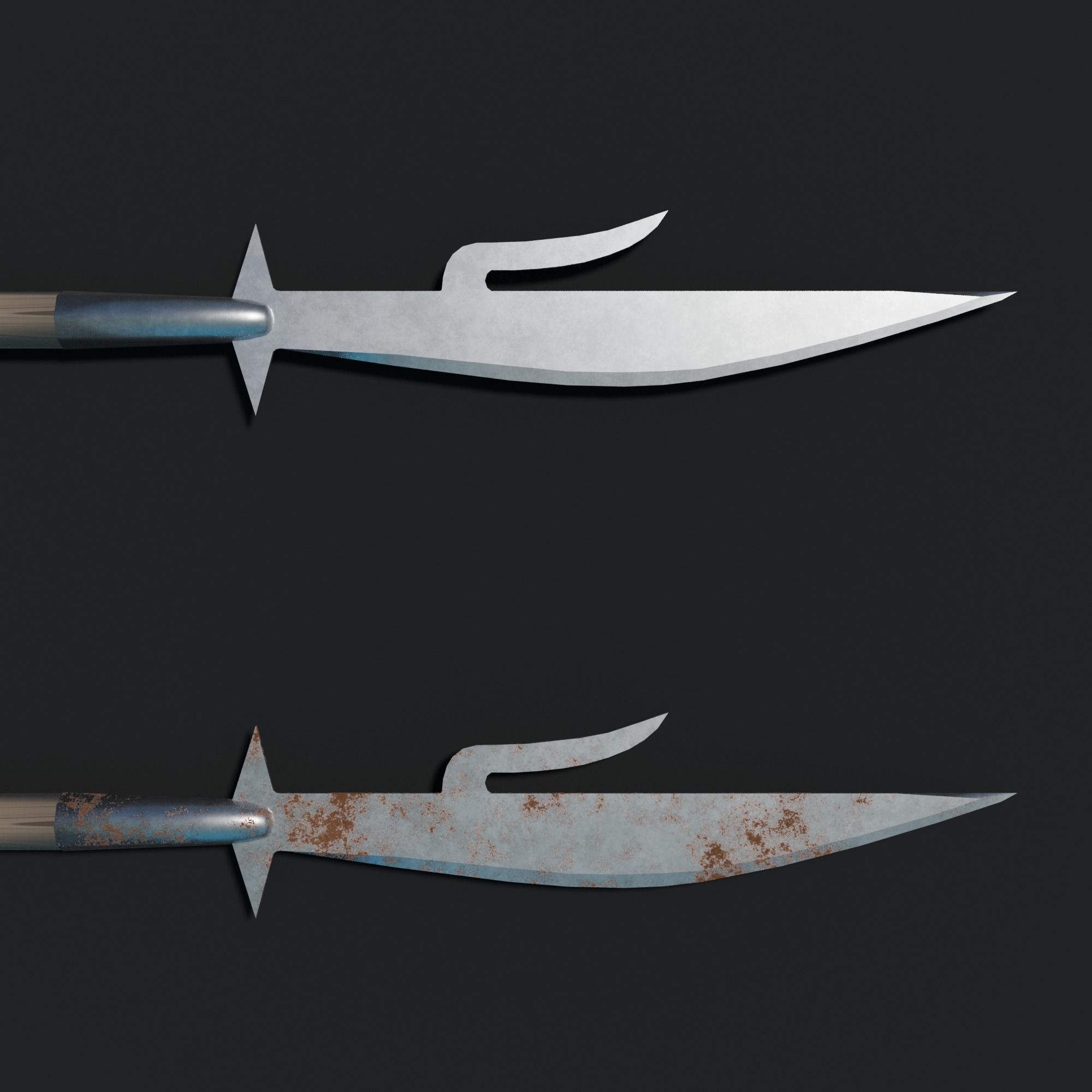 3D model Medieval Glaive VR / AR / low-poly | CGTrader