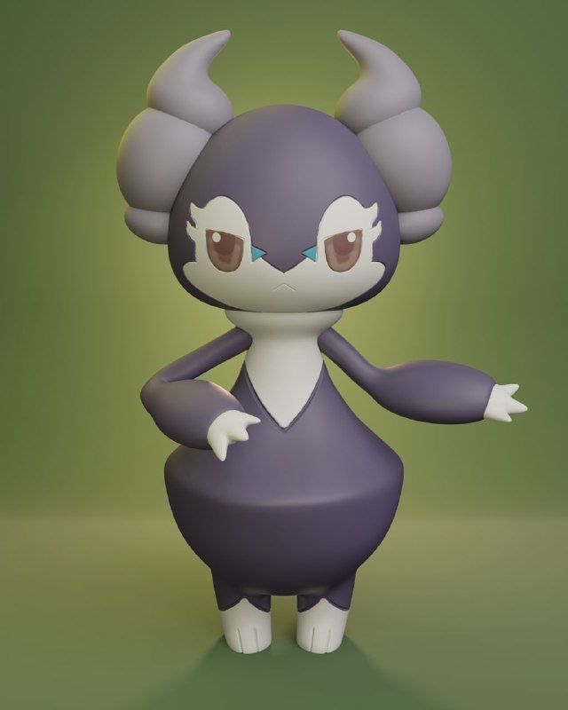 Pokemon - Male Indeedee 3D model 3D printable | CGTrader