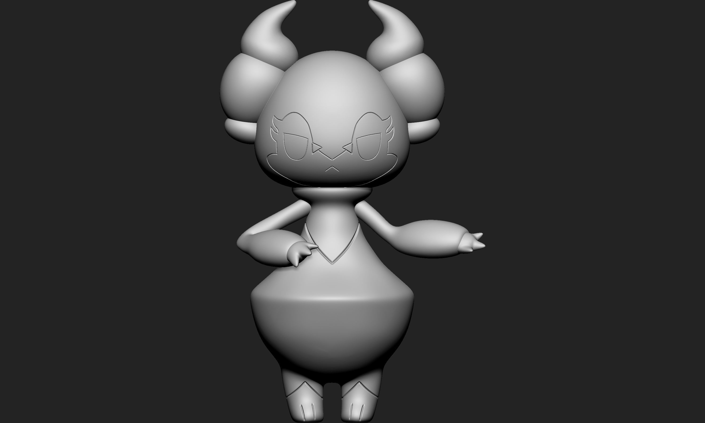 Pokemon - Male and Female Indeedee 3D model 3D printable | CGTrader