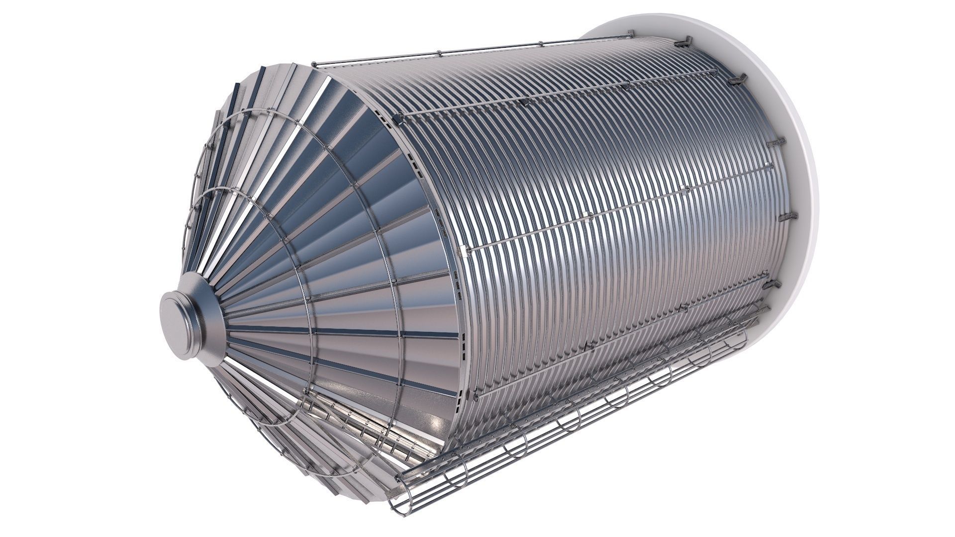 Grain Storage Bins Collection 3D model | CGTrader