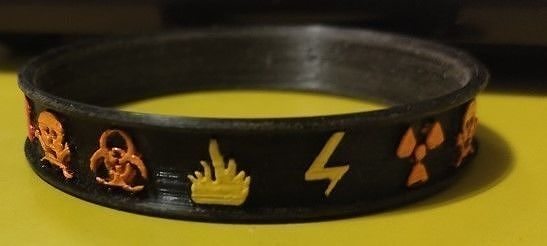BRACELET DANGER 3D model 3D printable | CGTrader