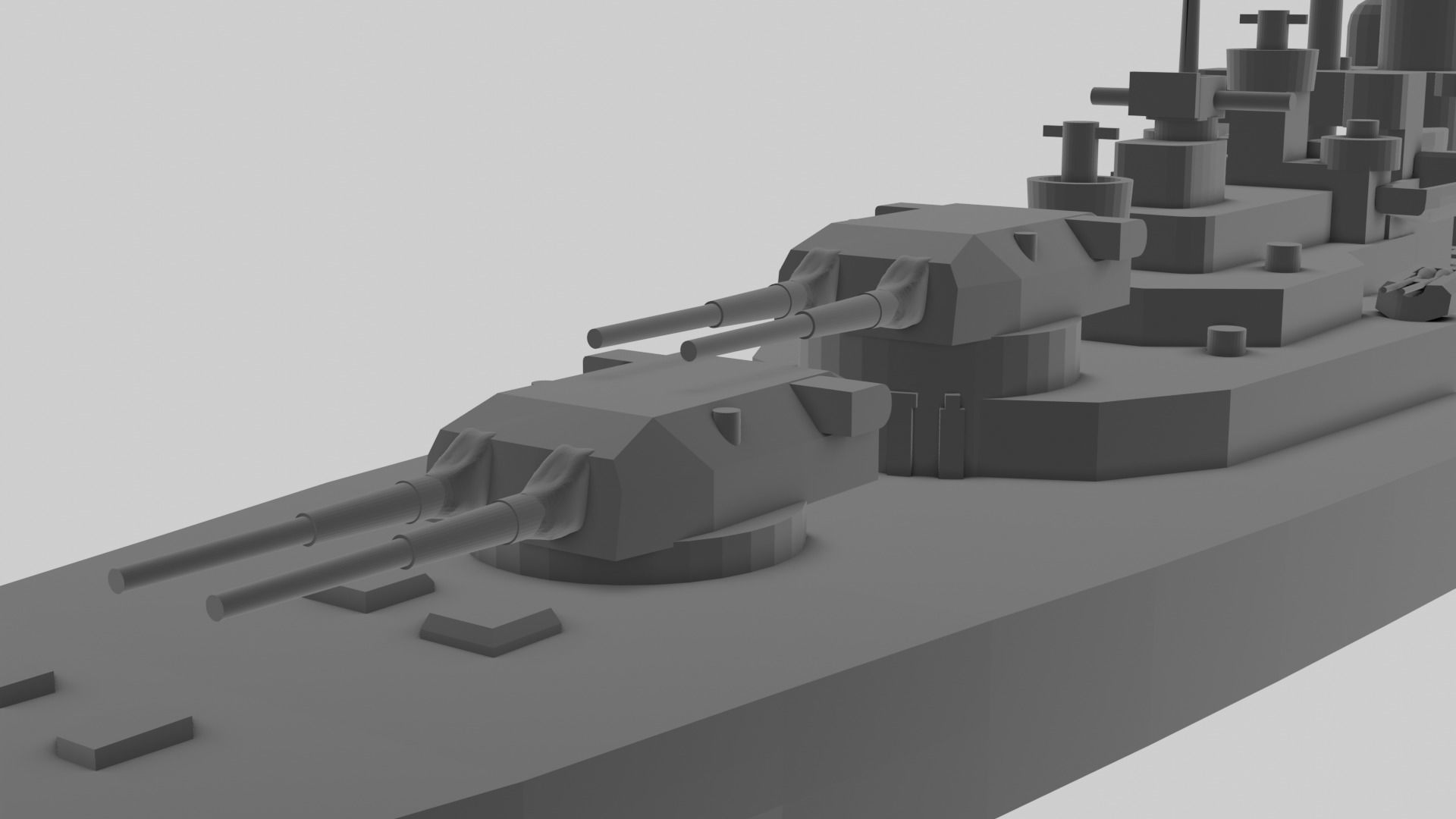 KMS Bismarck - Model for small scale printing 3D model 3D printable ...
