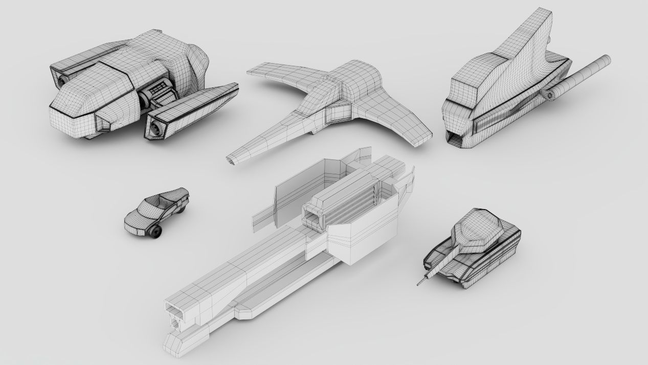 Space sci-fi Kitbash for my Graduation project 3D model | CGTrader