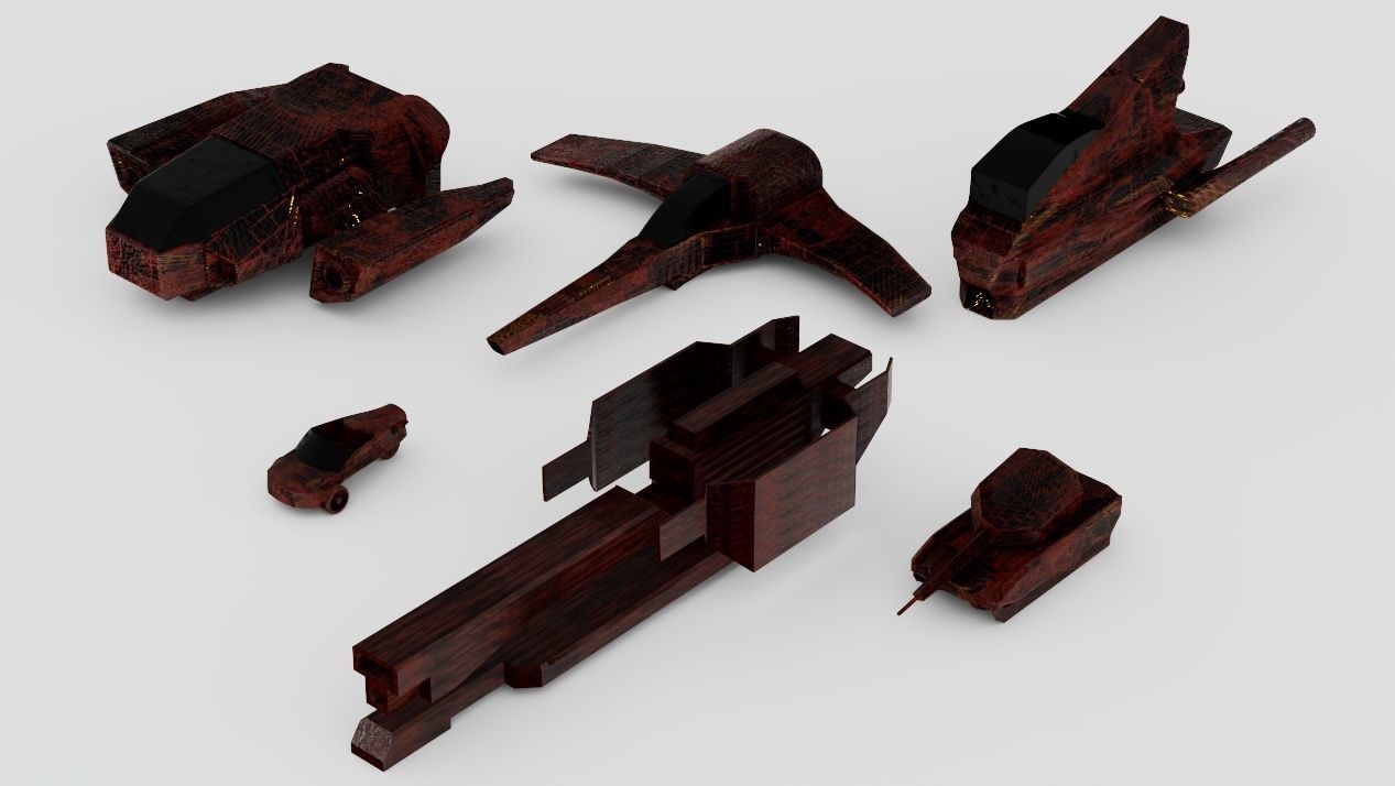 Space sci-fi Kitbash for my Graduation project 3D model | CGTrader