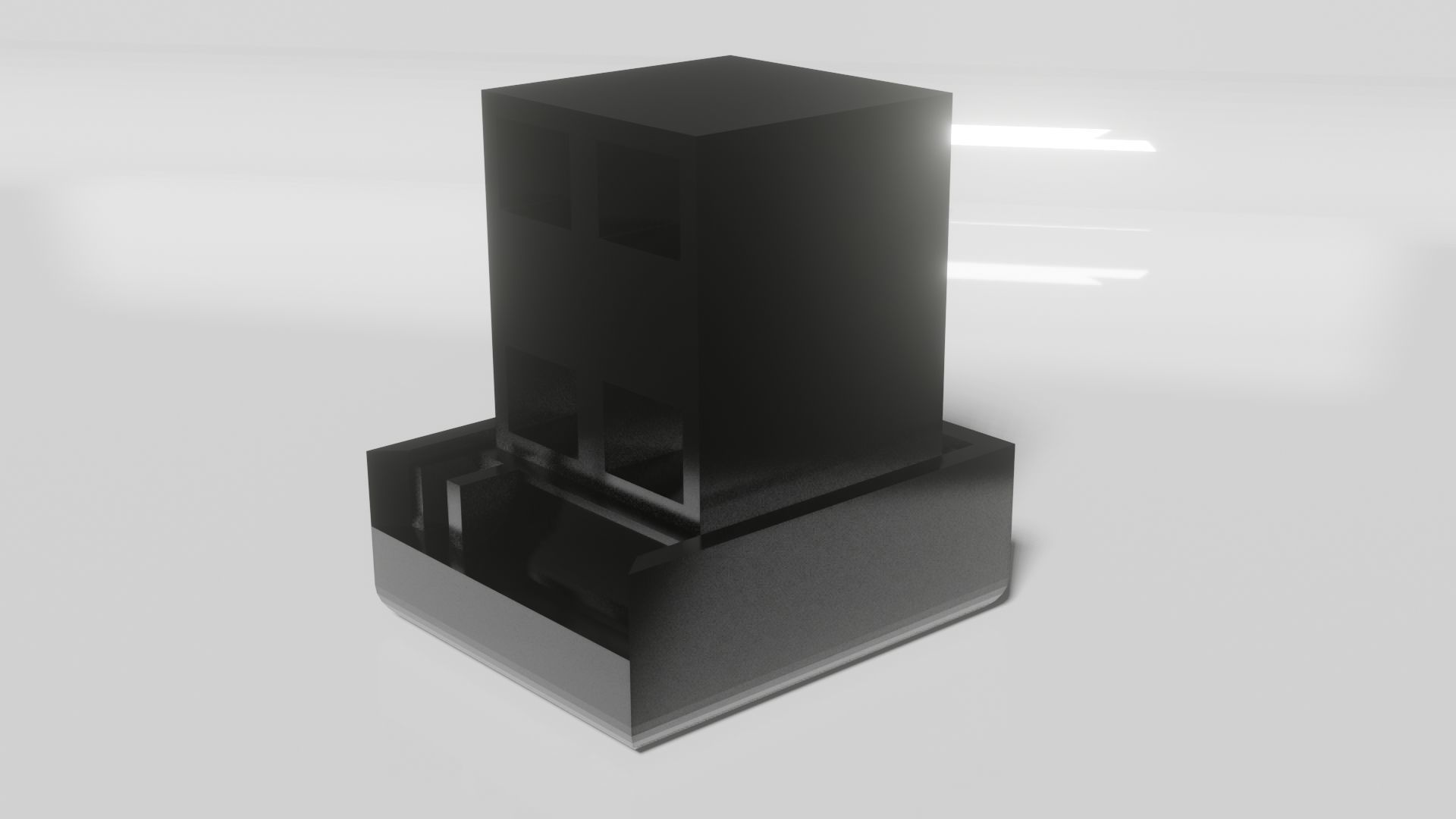 Cap Square Tubing 3D model | CGTrader