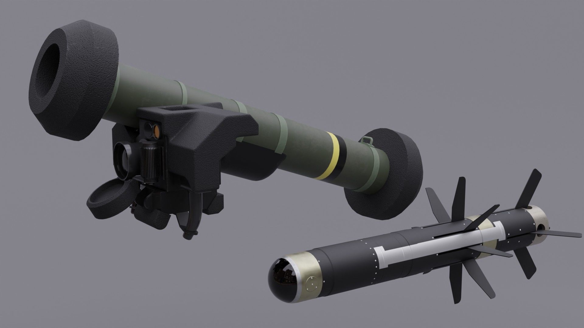Javelin FGM-148 Anti Tank Missile 3D model | CGTrader