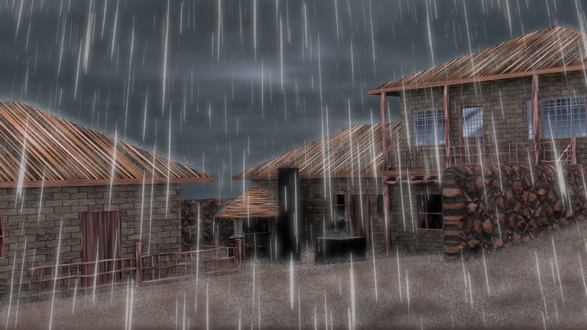 For Anime In Blender - Rain Tools 3D model animated | CGTrader