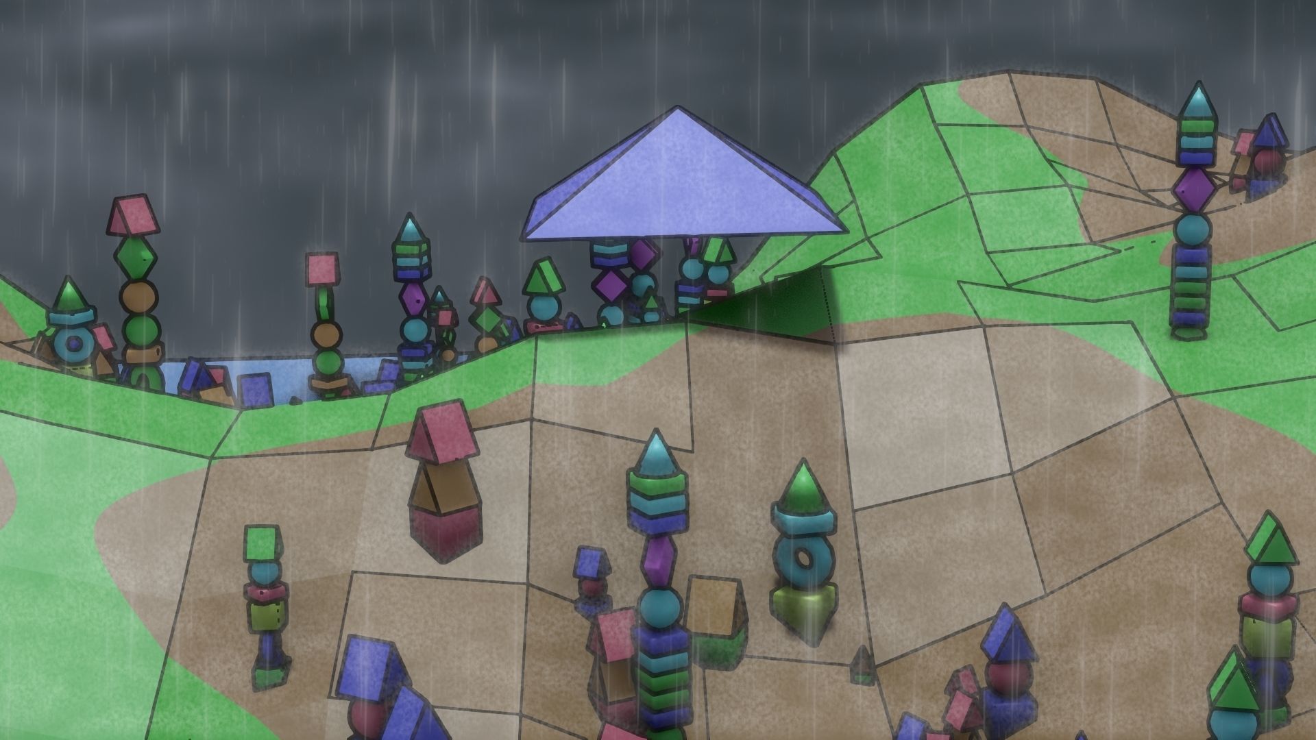 For Anime In Blender - Rain Tools 3D model animated | CGTrader