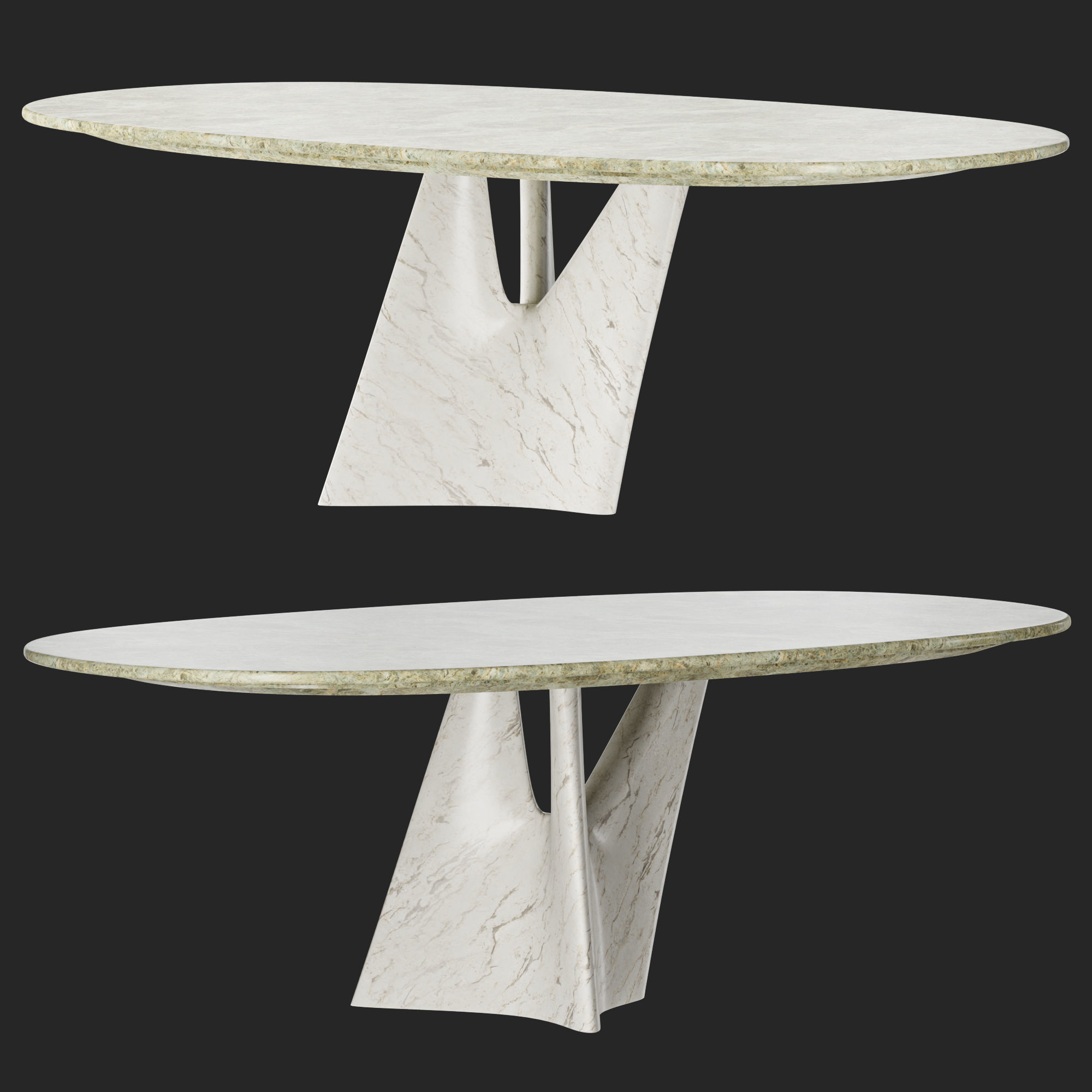 Poltrona Frau INFINITO Table free 3D model | CGTrader