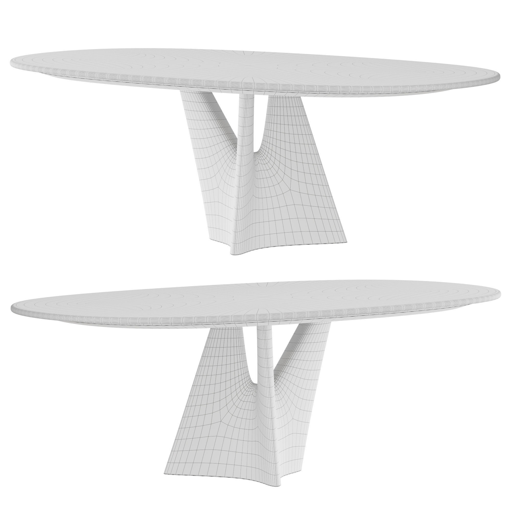 Poltrona Frau INFINITO Table free 3D model | CGTrader