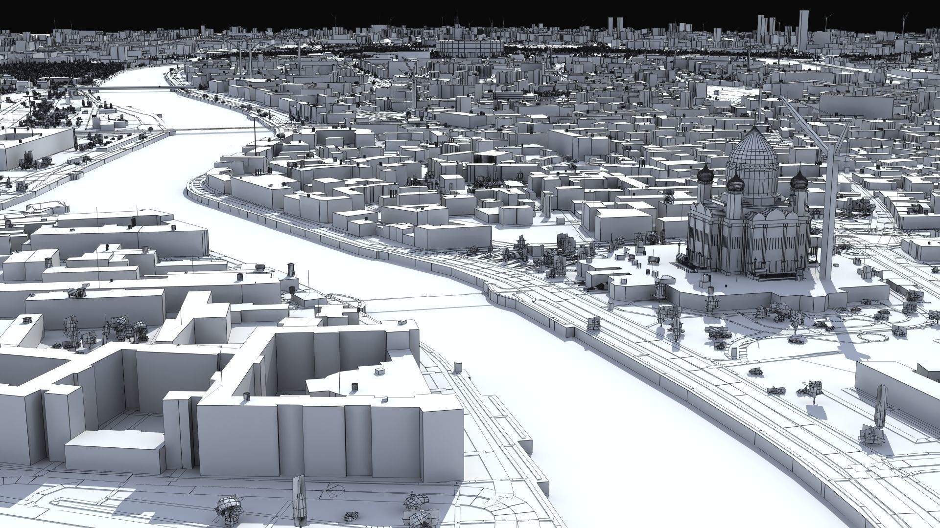 3D model Moscow City Russia VR / AR / low-poly | CGTrader