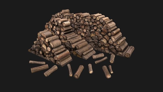 3D model Firewood Pile Pack VR / AR / low-poly | CGTrader