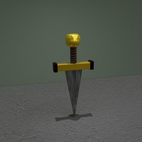 3D model Dagger Sword A small sword New design sword VR / AR / low-poly ...