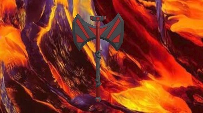 3D model Stylized Hell Axe low-poly game ready VR / AR / low-poly ...