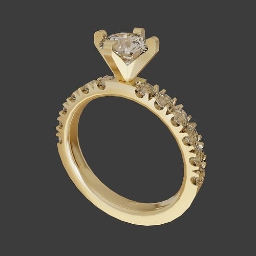 Ring with PegHead 3D model 3D printable | CGTrader