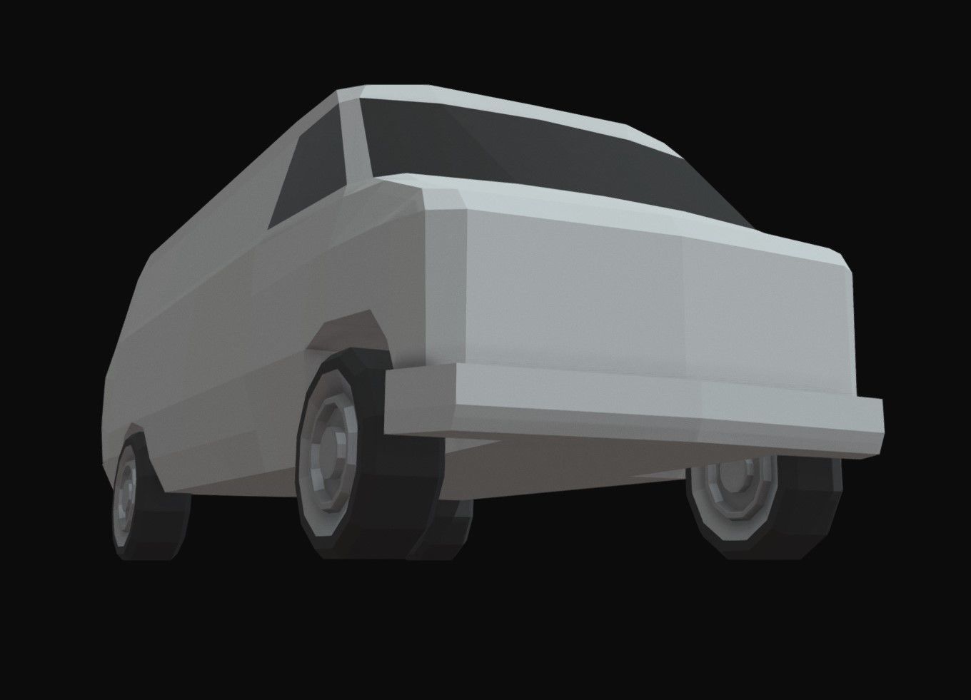 3D model Van Low Poly VR / AR / low-poly | CGTrader
