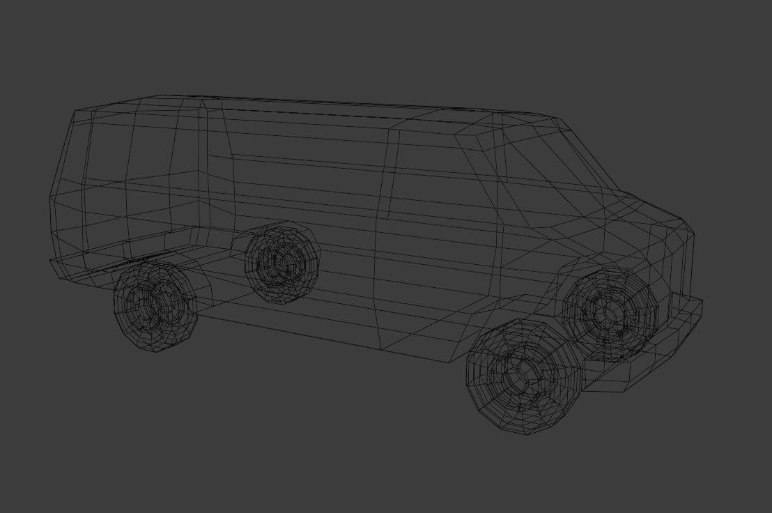 3D model Van Low Poly VR / AR / low-poly | CGTrader