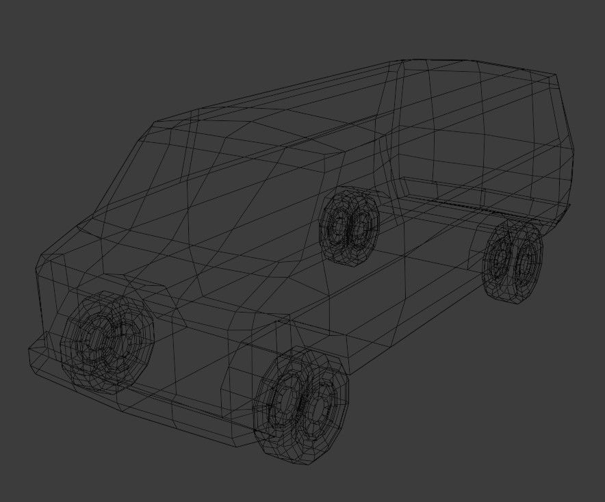 3D model Van Low Poly VR / AR / low-poly | CGTrader