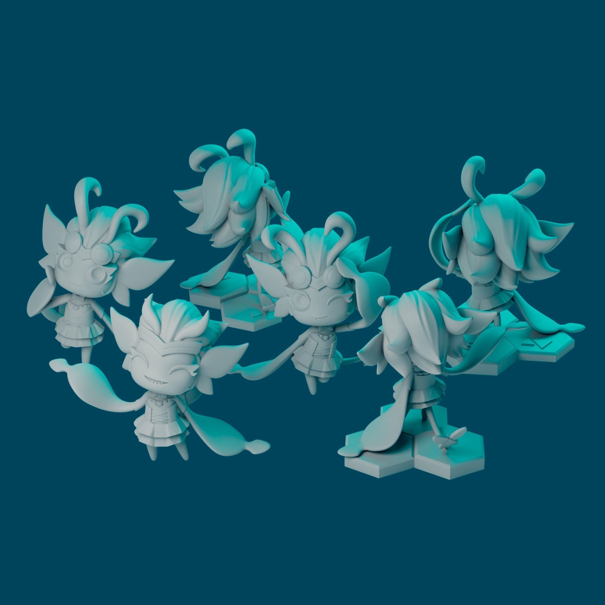 SOCIALITE NIXIE league of legends 3D model 3D printable | CGTrader