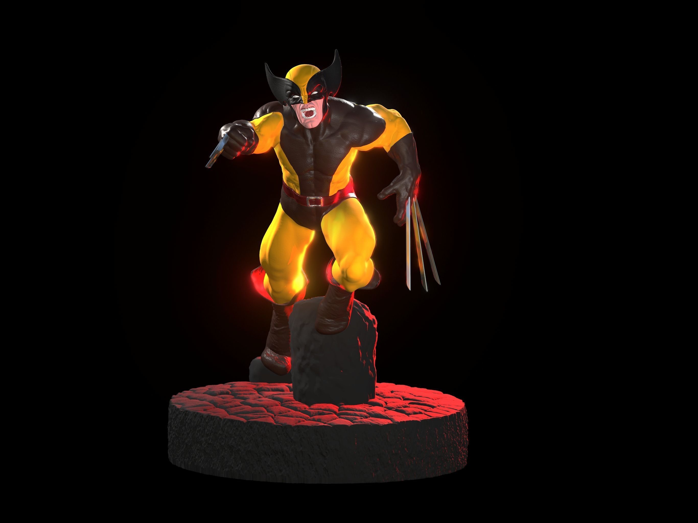 Wolverine - Logan 3D model 3D printable | CGTrader