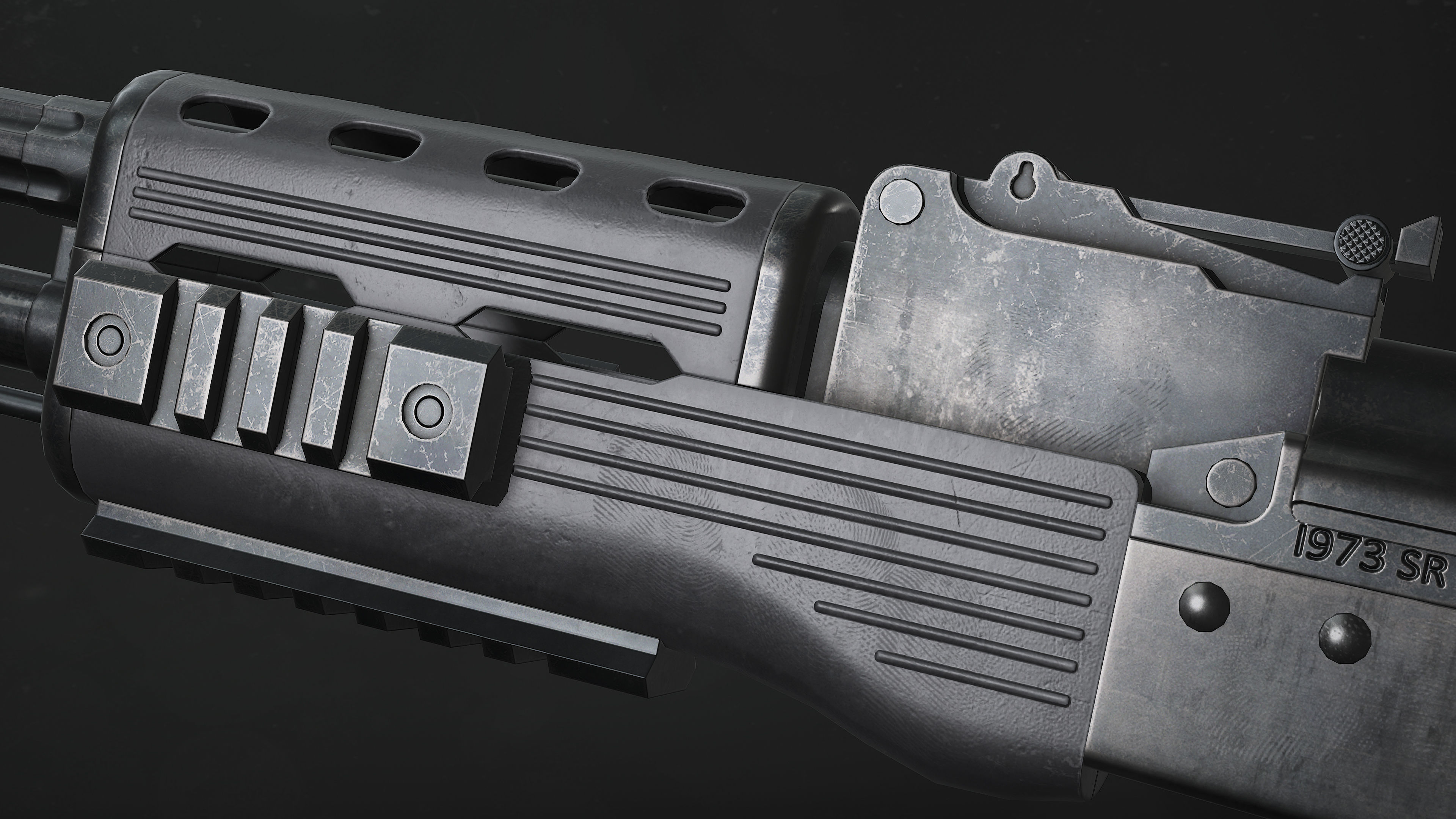 3D model AKM Assault Rifle VR / AR / low-poly | CGTrader