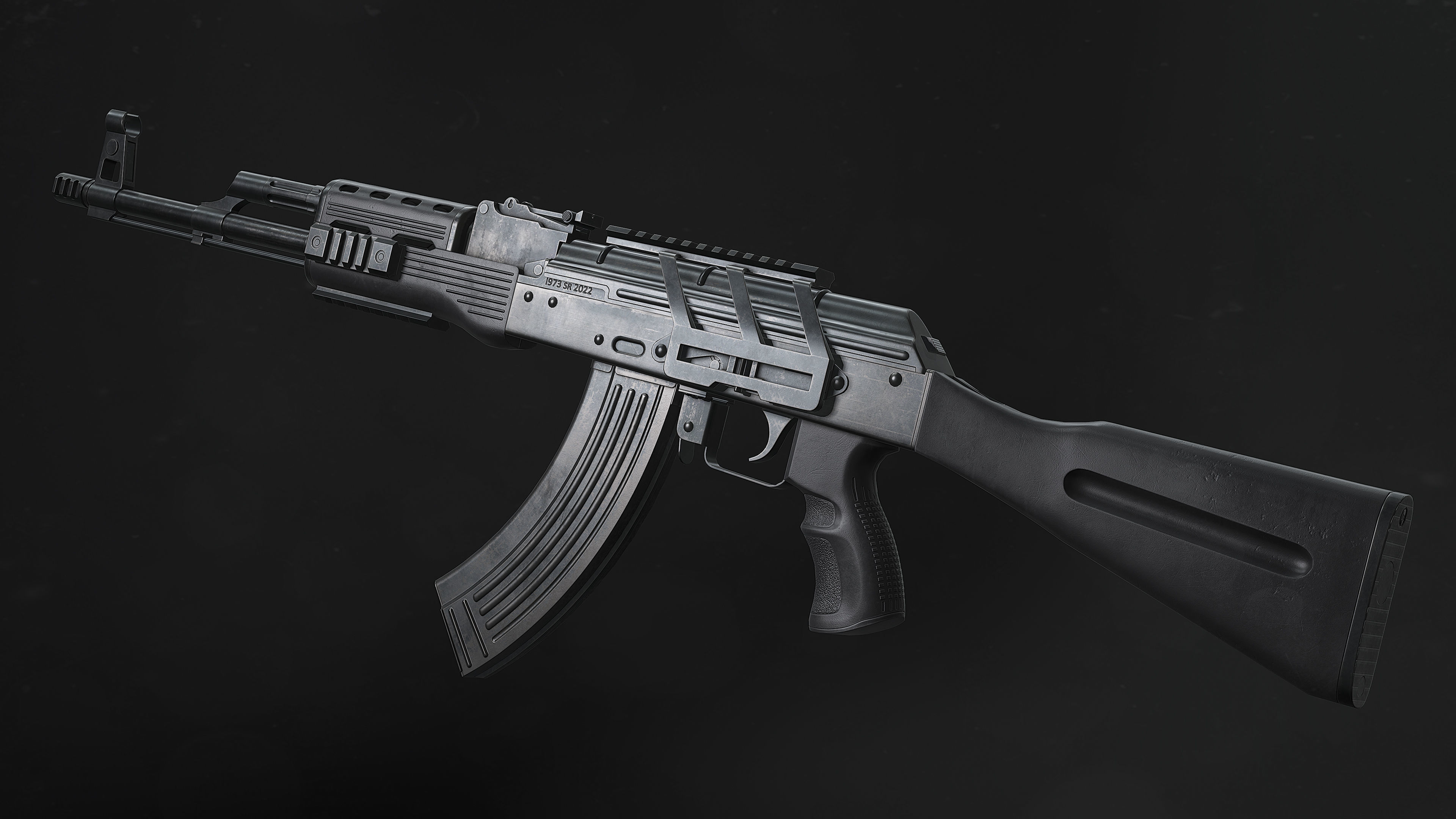3D model AKM Assault Rifle VR / AR / low-poly | CGTrader