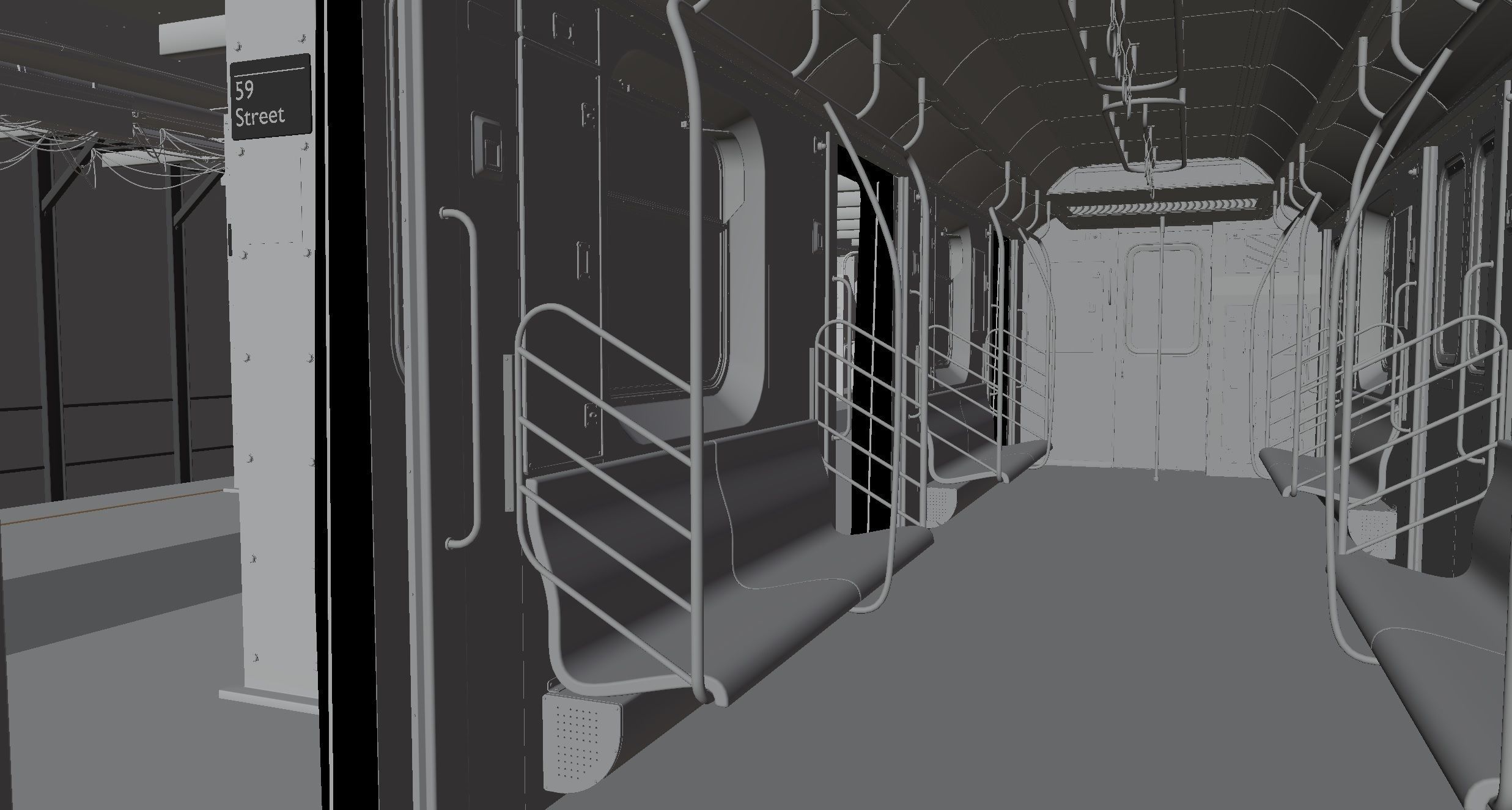 3D model Subway Station - Real Time - Scene VR / AR / low-poly | CGTrader