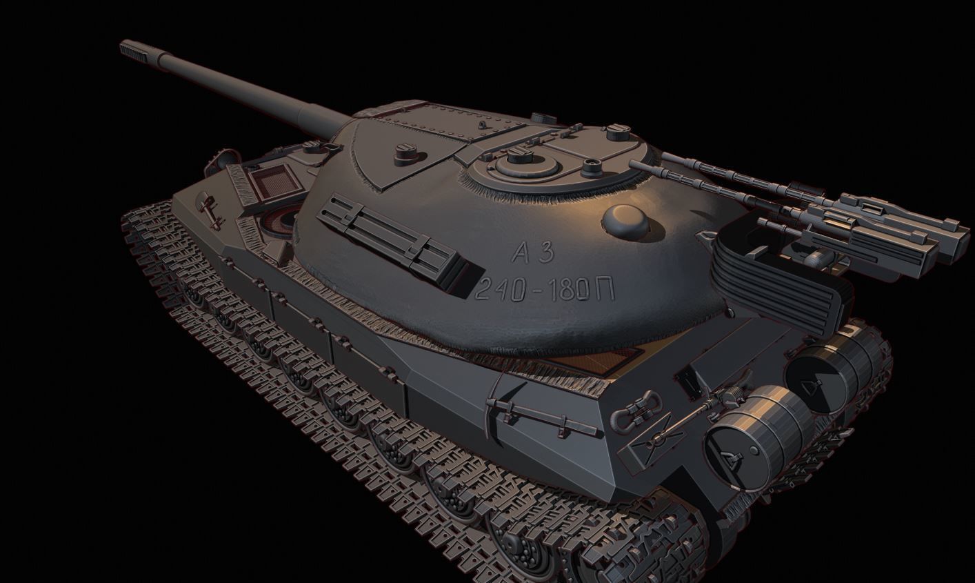 Object 705 tanks 3D model 3D printable | CGTrader