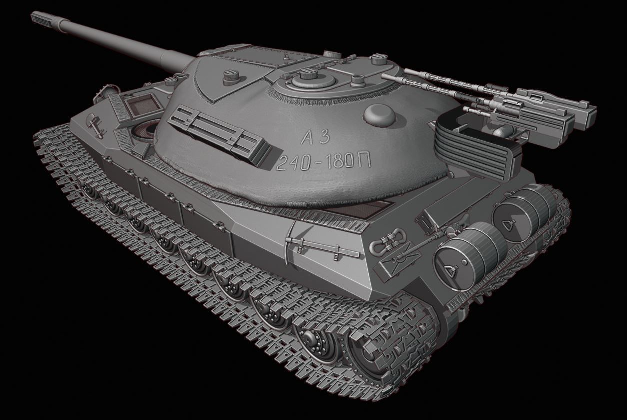 Object 705 tanks 3D model 3D printable | CGTrader