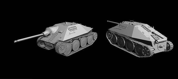 Hetzer tanks 3D model 3D printable | CGTrader