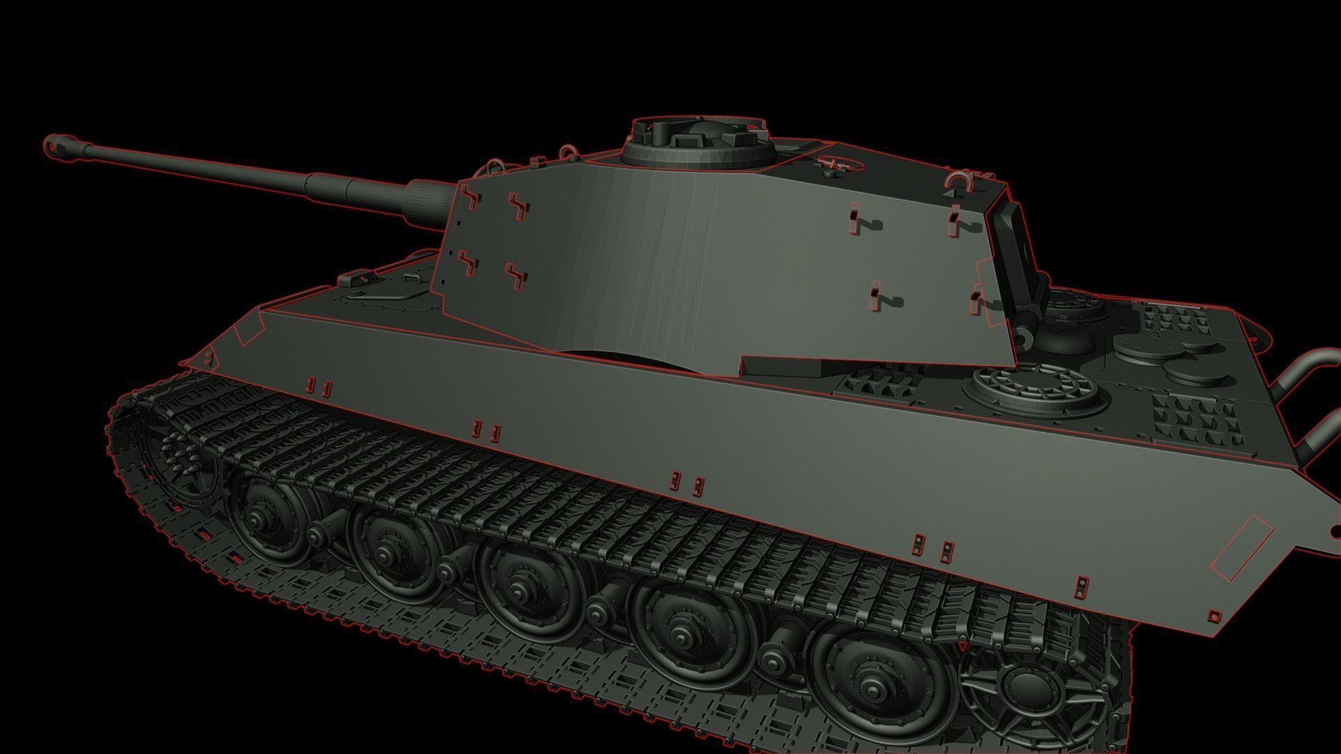 King Tiger 2 tanks 3D model 3D printable | CGTrader