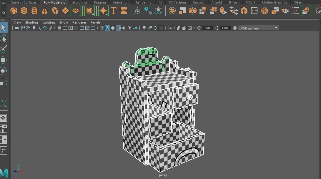3D model old almira VR / AR / low-poly | CGTrader
