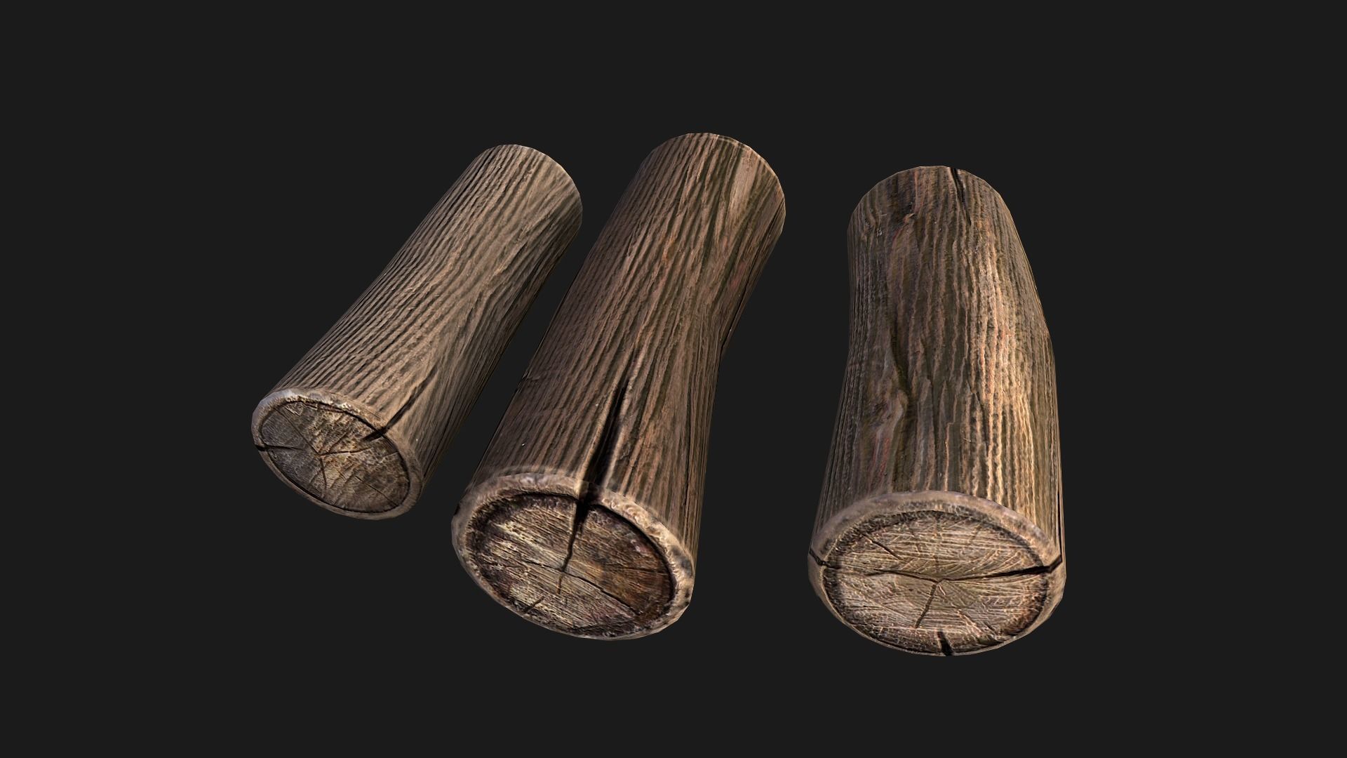 3D model Firewood pair of wooden logs VR / AR / low-poly | CGTrader