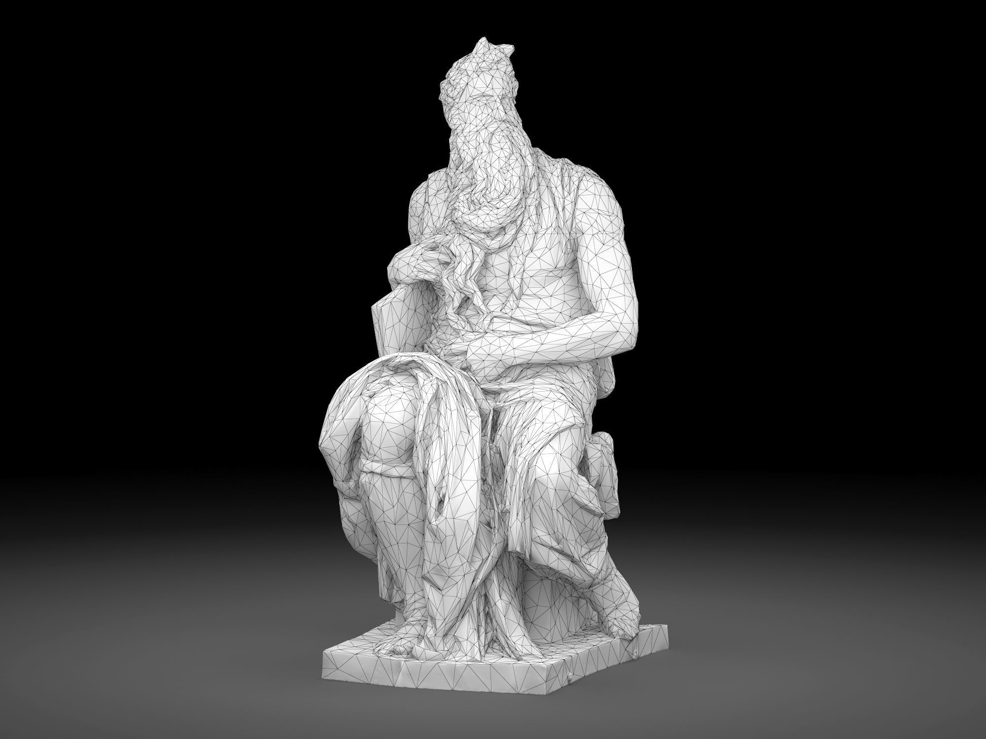 3D model Moses by Michelangelo VR / AR / low-poly | CGTrader