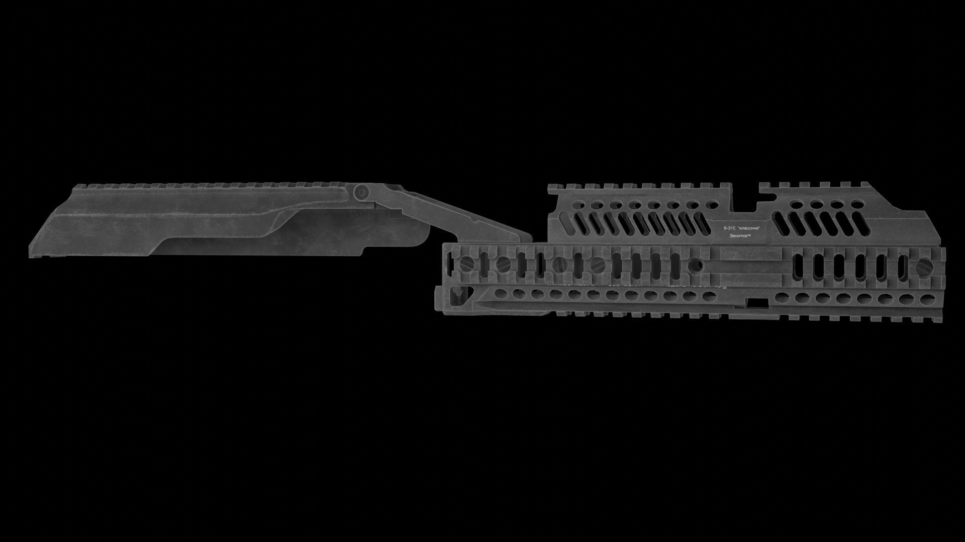 Zenit B30 B31c Handguard With B33 Dustcover Alpha AK Combination 3D ...