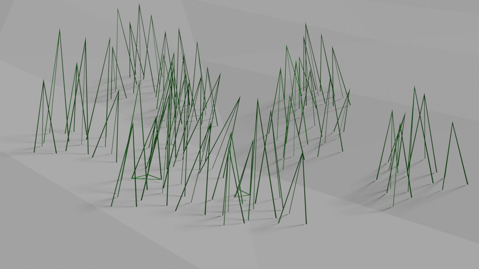 Simple Low Poly Game Ready Grass free VR / AR / low-poly 3D model ...