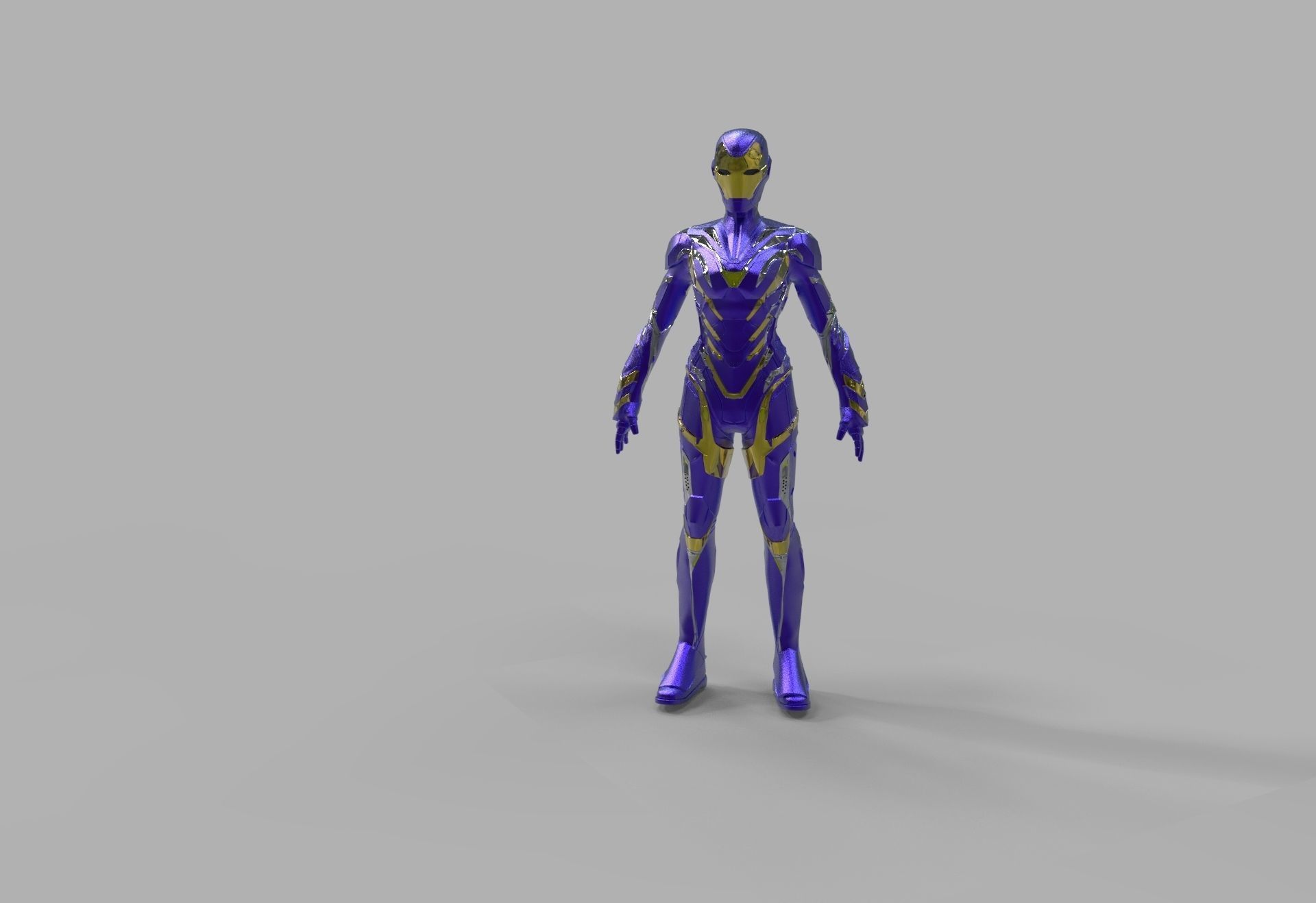 Iron Woman 3D High Poly model 3D model | CGTrader
