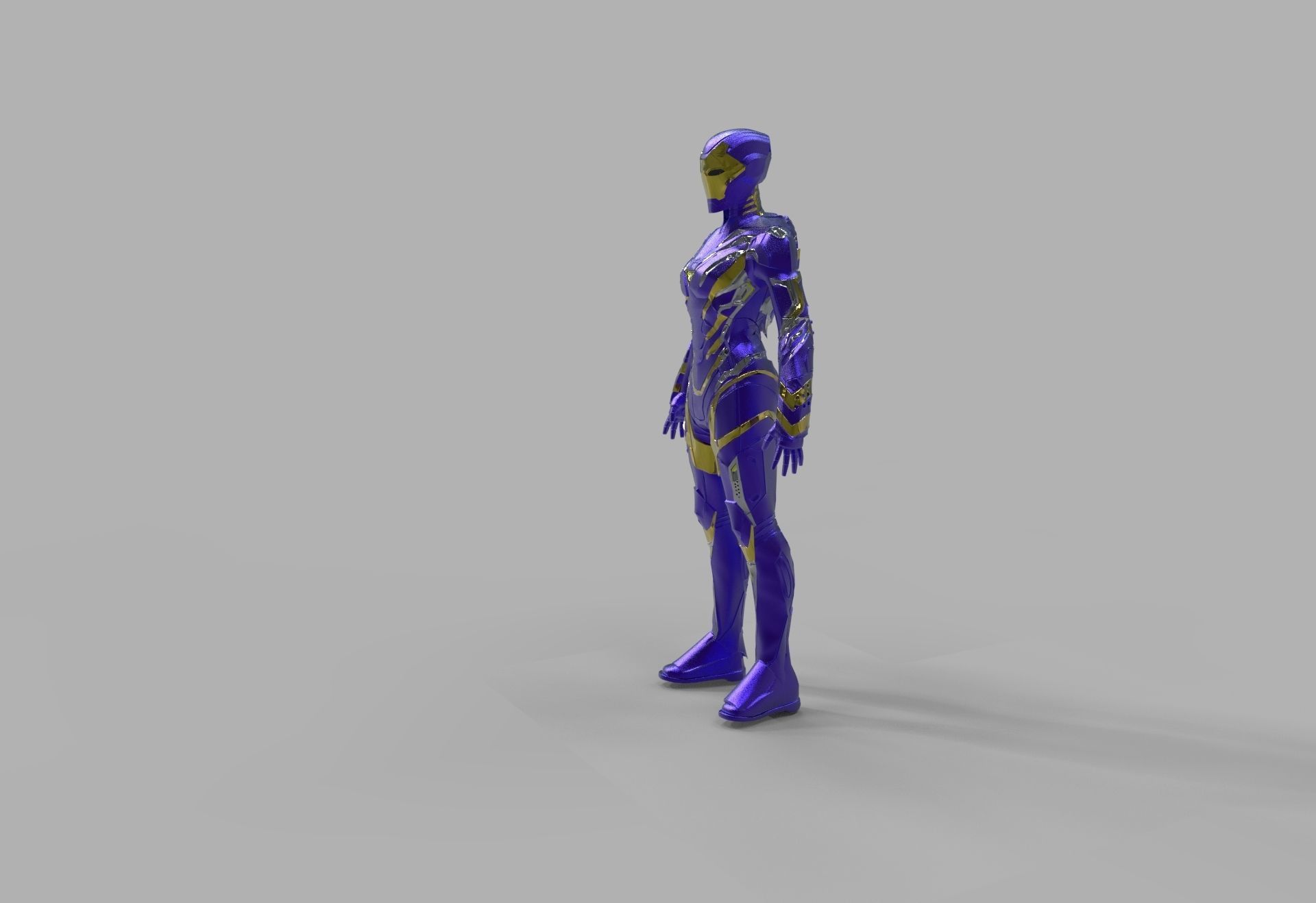 Iron Woman 3D High Poly model 3D model | CGTrader