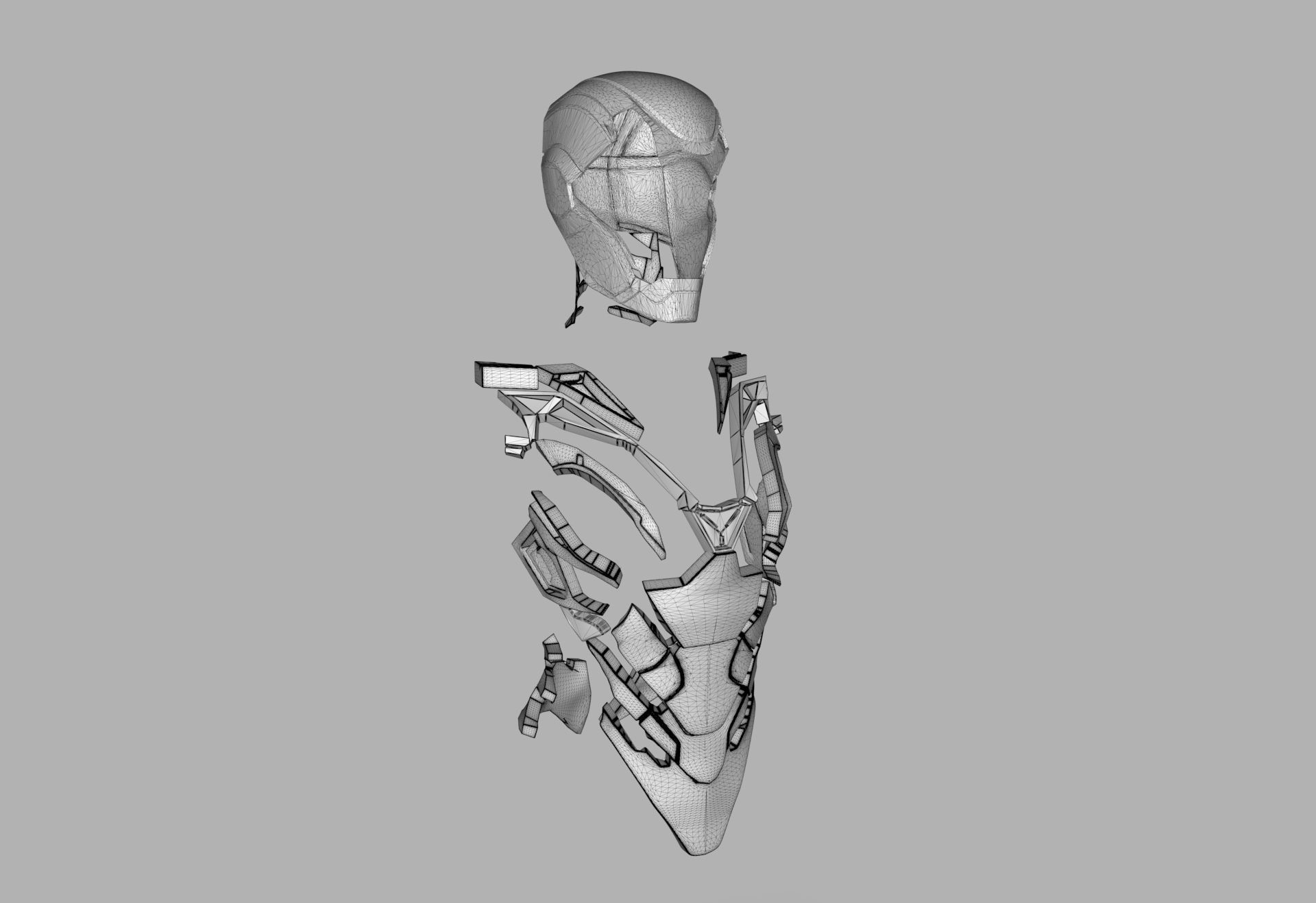 Iron Woman 3D High Poly model 3D model | CGTrader