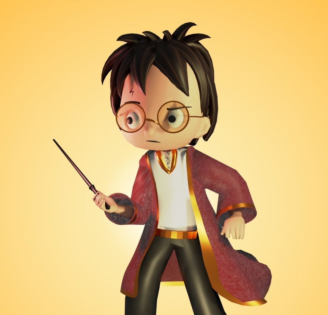 3D model cartoon Harry potter VR / AR / low-poly | CGTrader