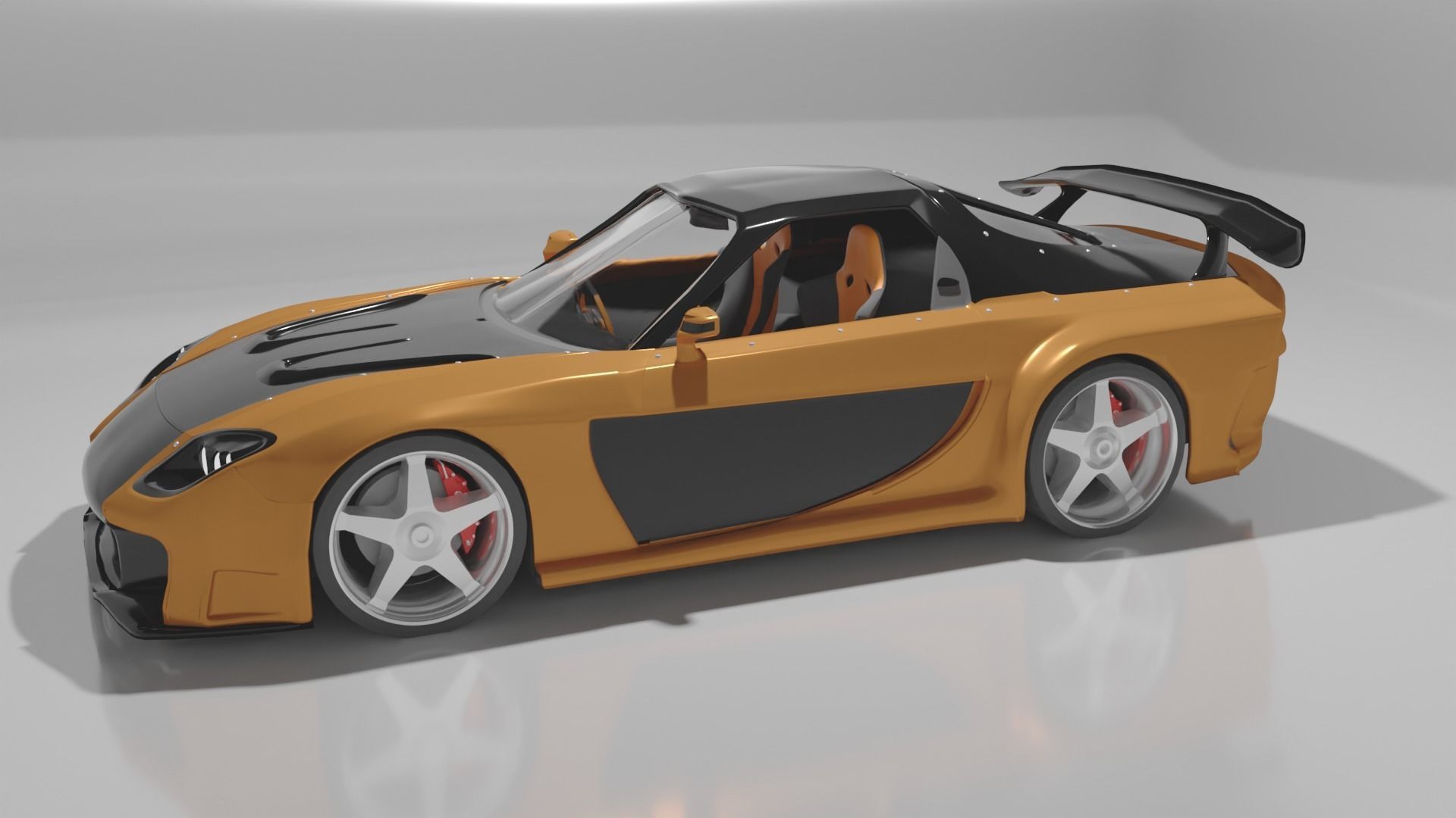 Veilside rx7 3D model 3D printable | CGTrader